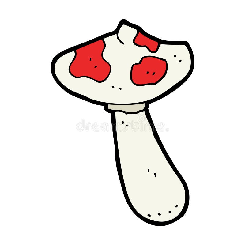 Cartoon toadstool stock vector. Illustration of cheerful - 37012300