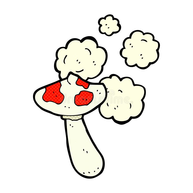 Cartoon toadstool mushroom stock illustration. Illustration of magic ...