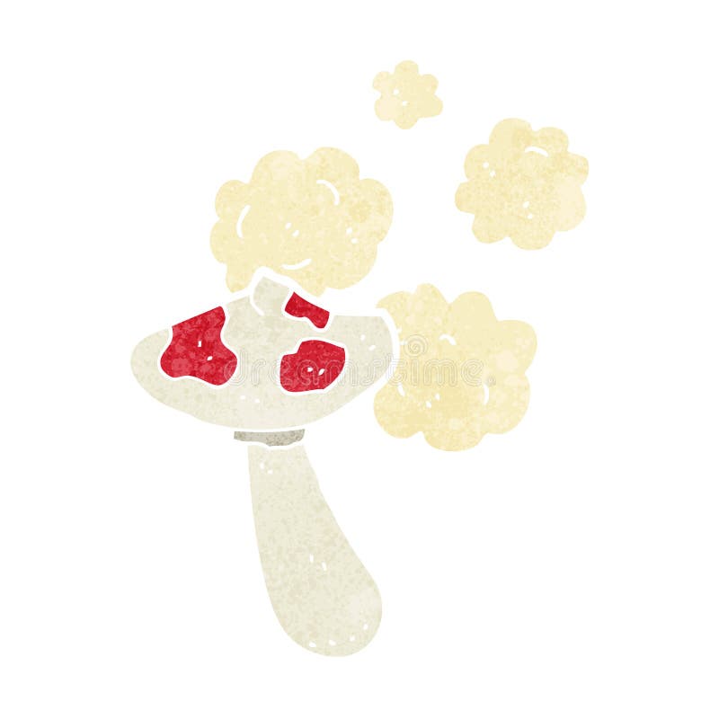 Cartoon toadstool mushroom stock illustration. Illustration of magic ...