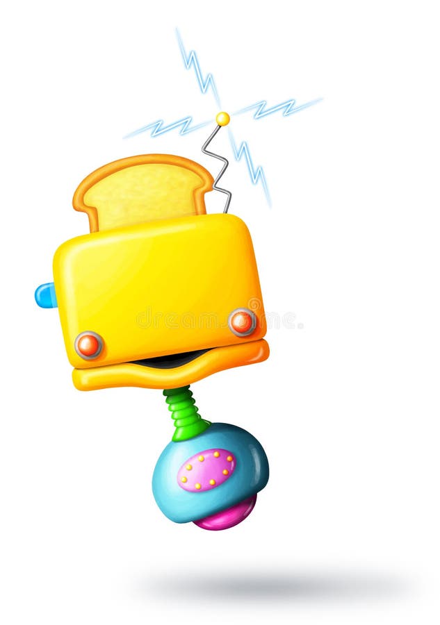 Cartoon Toaster Robot Stock Illustrations – 13 Cartoon Toaster Robot ...