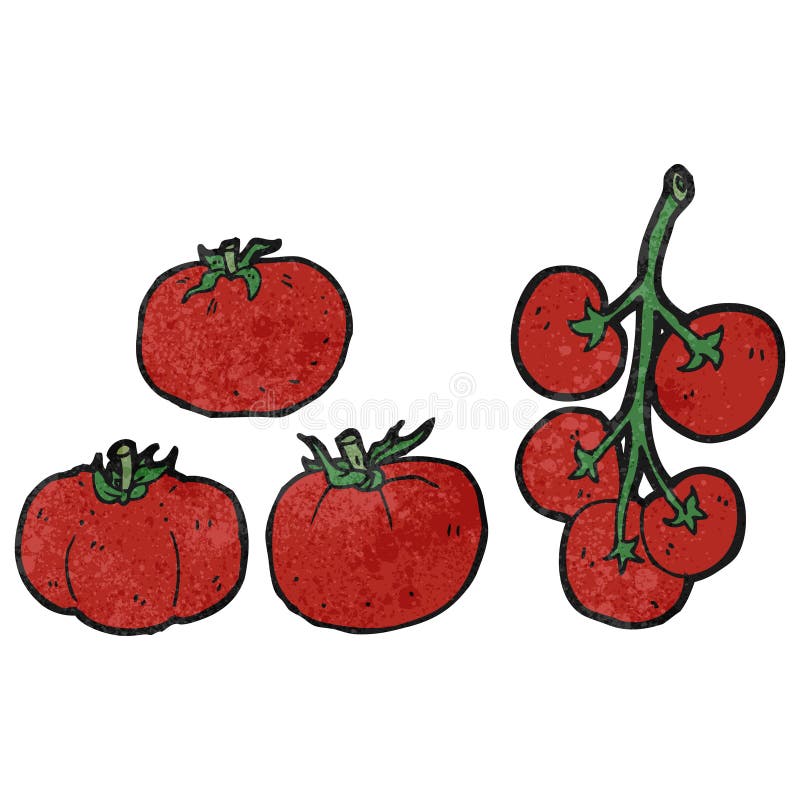 Cartoon tomatoes stock vector. Illustration of cartoon - 37575314