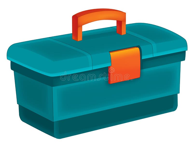 Cartoon tool box stock illustration. Illustration of toolbox - 57981305
