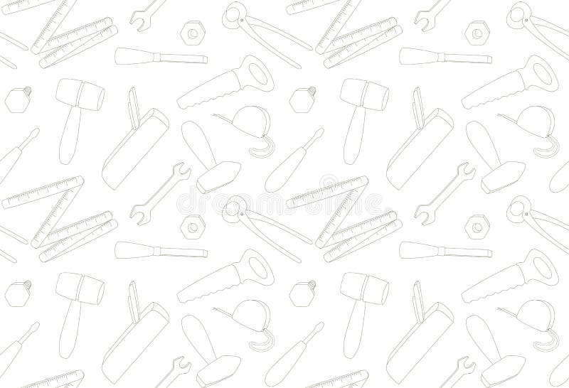 Cartoon Tools Semaless Pattern, Illustration Stock Vector ...