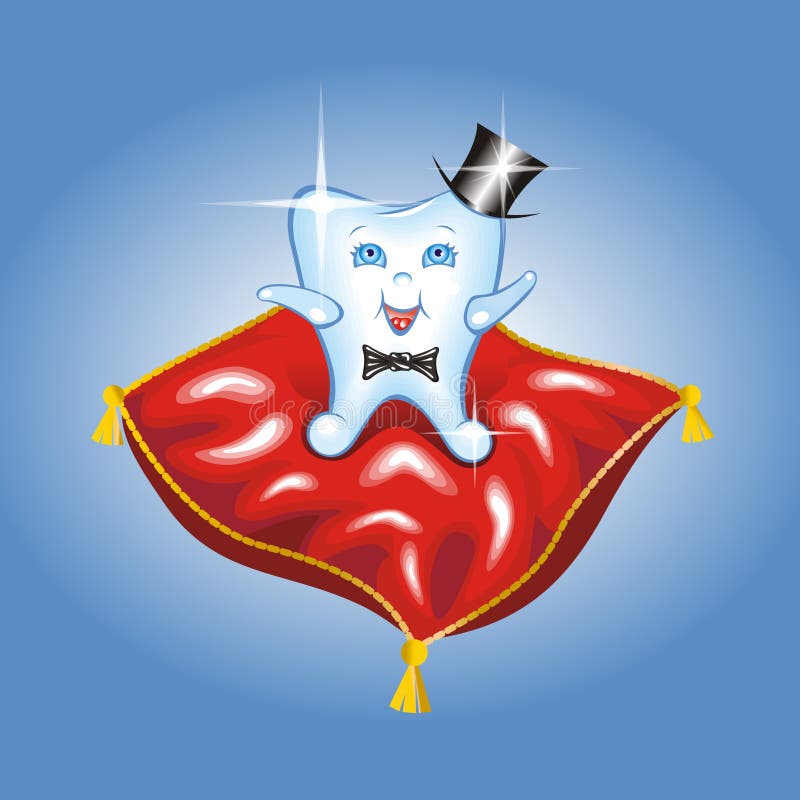 Cartoon Tooth Character stock vector. Illustration of cartoon - 12777974