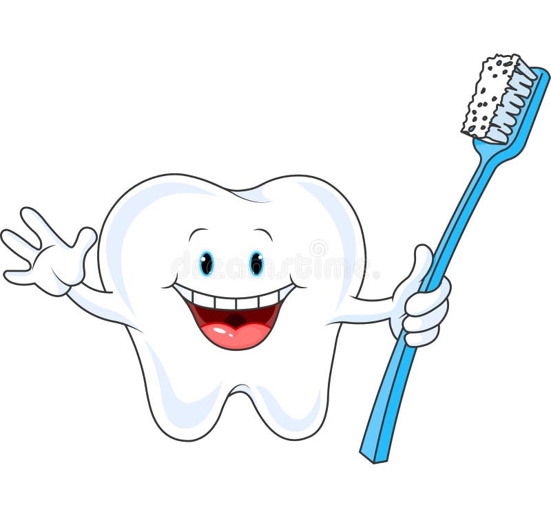 Tooth mascot stock vector. Illustration of cute, health - 31540059