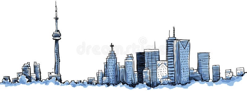 Cartoon Toronto City Skyline Stock Illustrations – 71 Cartoon Toronto ...