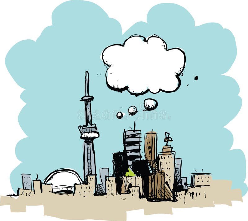 Cartoon Toronto City Skyline Stock Illustrations – 71 Cartoon Toronto ...