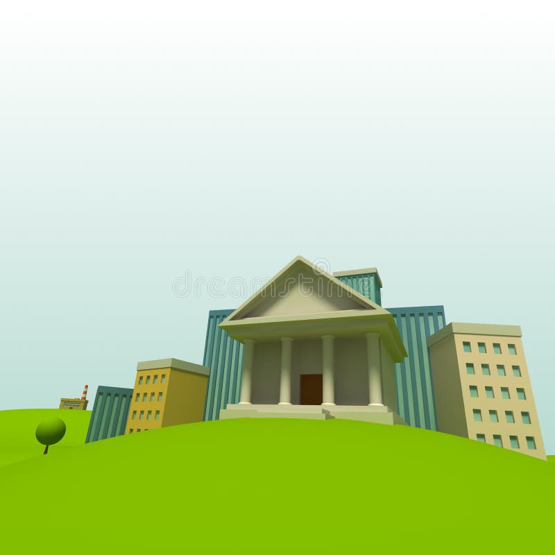 Cartoon land stock illustration. Illustration of abstract - 20382798