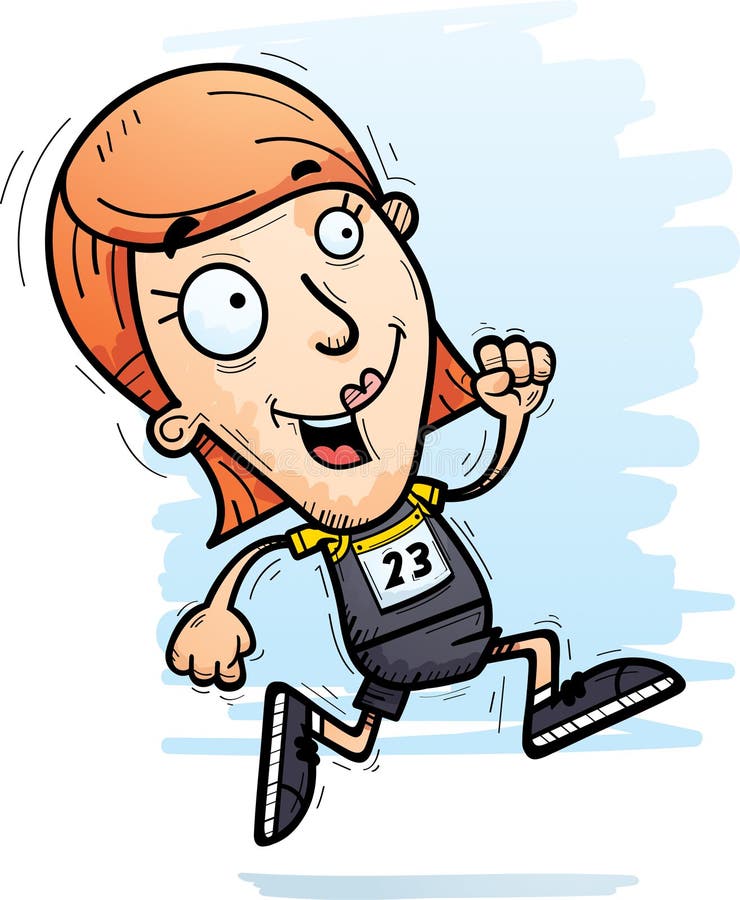 Cartoon Tired Runner Clipart