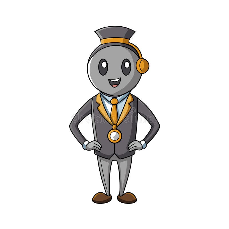 Train Conductor Clip Art Stock Illustrations – 69 Train Conductor Clip ...