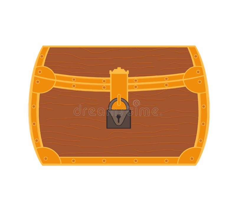 Cartoon Treasure Chest Vector Illustration Stock Vector - Illustration ...