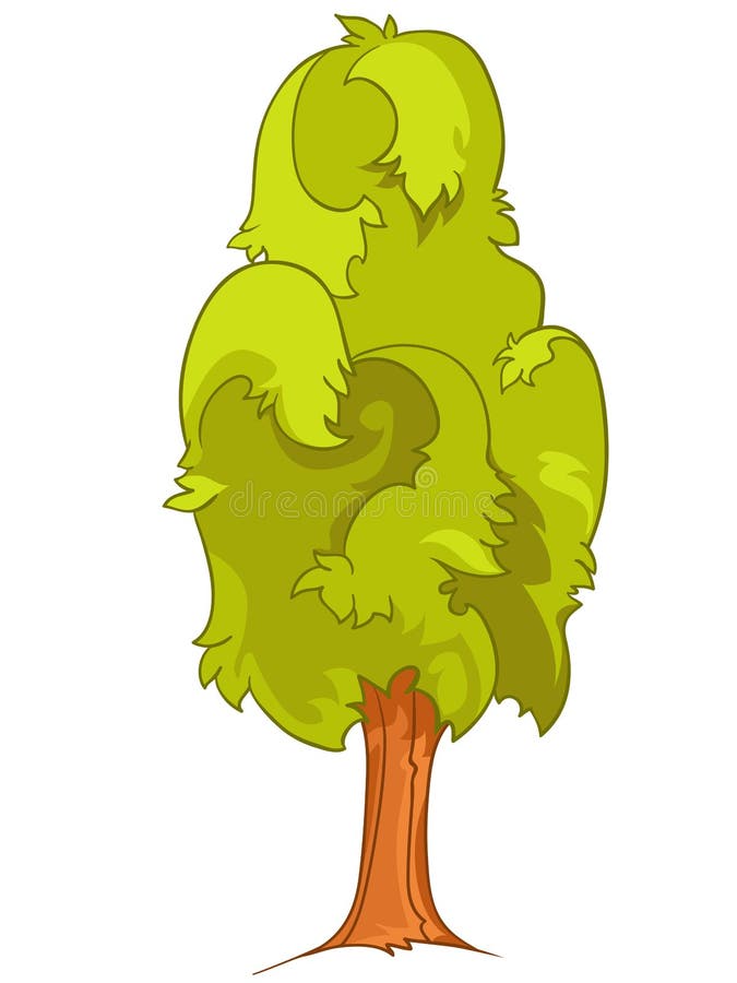 Cartoon Tree stock vector. Illustration of cartoon, isolation - 22922745