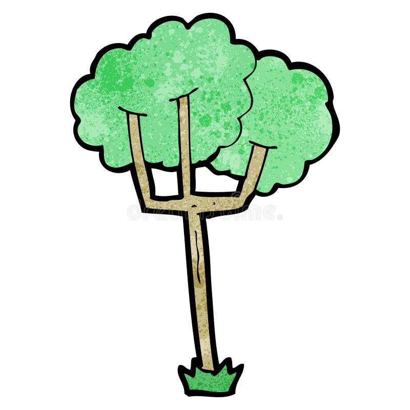 Cartoon tree stock vector. Illustration of funny, crazy - 38037898