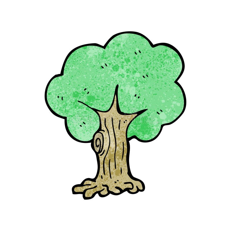Cartoon tree stock vector. Illustration of grunge, clip - 38066463