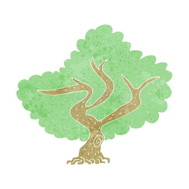 Cartoon tree stock illustration. Illustration of simple - 38132722