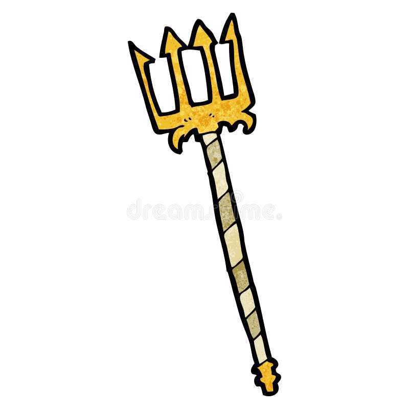 Cartoon trident stock vector. Illustration of artwork - 38062253