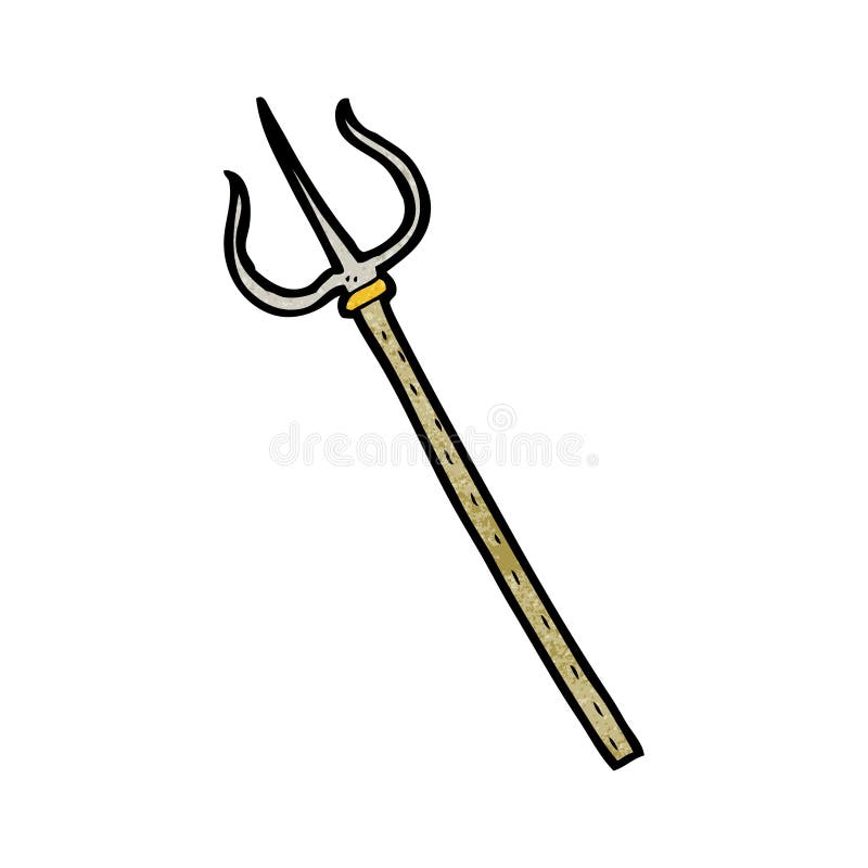 Cartoon trident stock vector. Illustration of hand, trident - 38088843