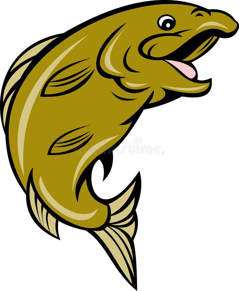 Cartoon Trout Fish Jumping Stock Illustrations – 421 Cartoon Trout Fish ...