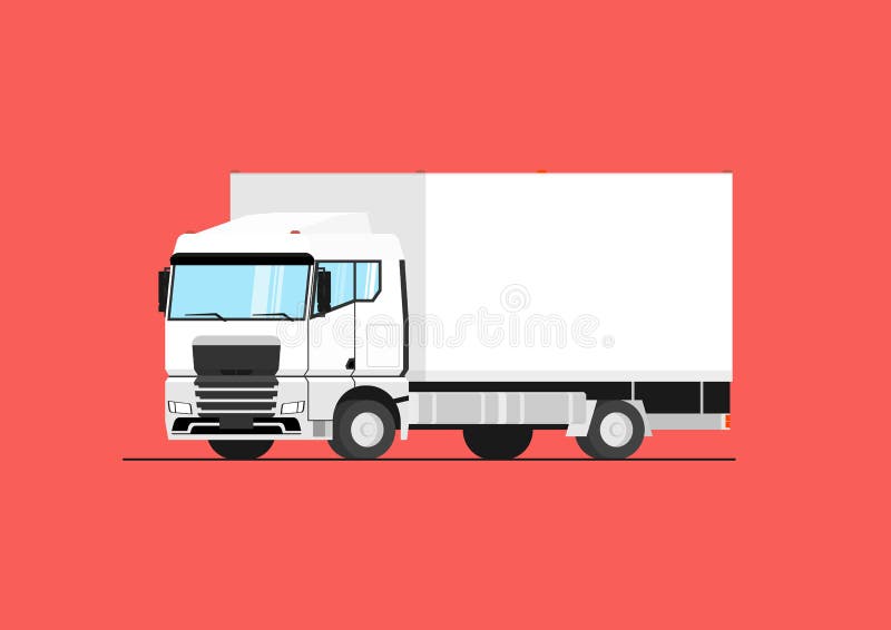 Modern Cab Over Engine Truck. Stock Vector - Illustration of cartoon ...