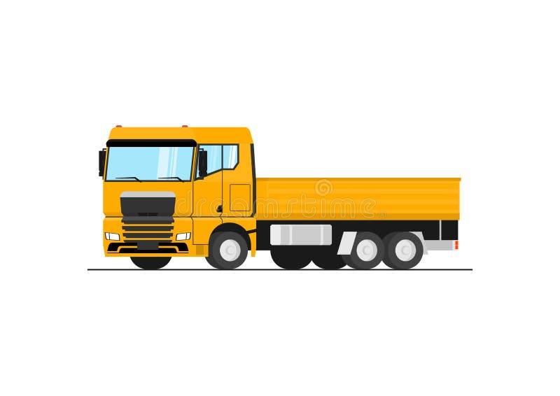 Modern Cab Over Engine Truck. Stock Vector - Illustration of flat, type ...