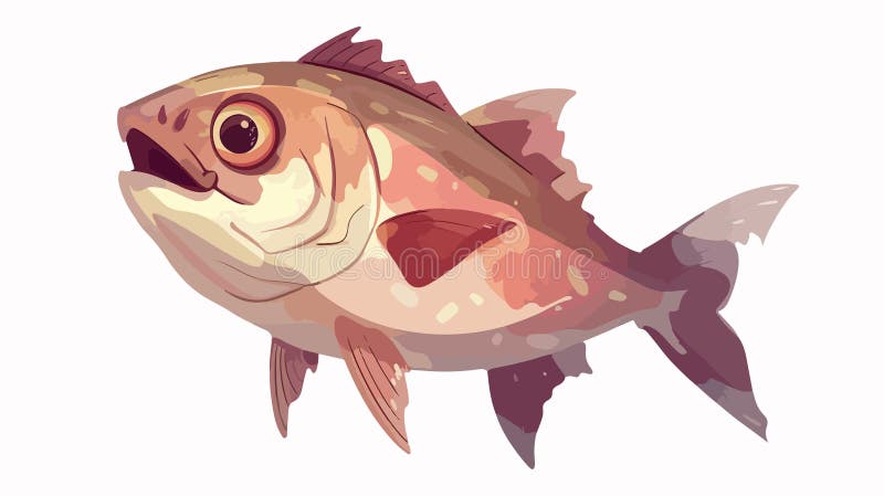 Cartoon Tuna Fish Vector Illustration for Animated Designs Stock Vector ...
