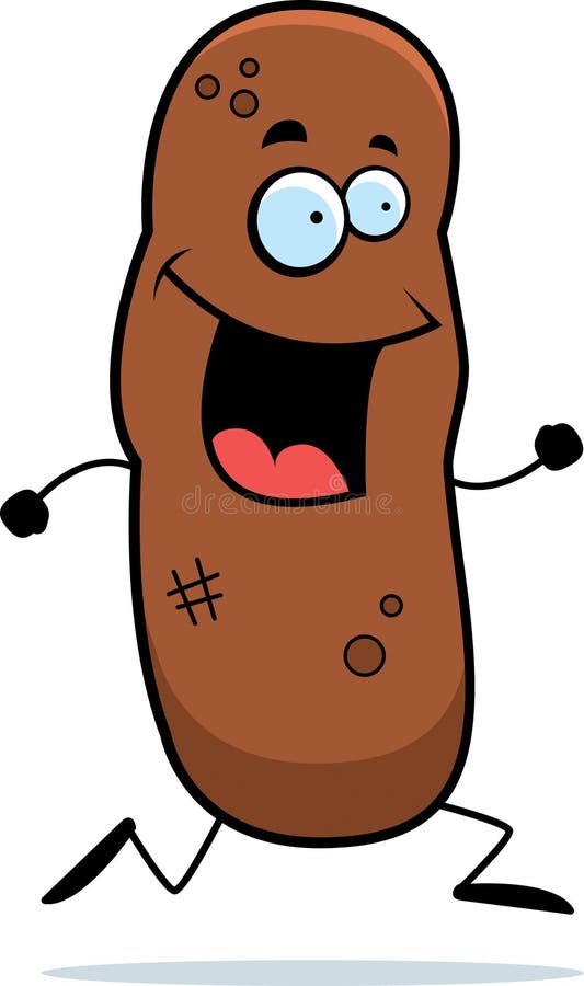 Cartoon Turd Running stock vector. Illustration of happy - 47778231