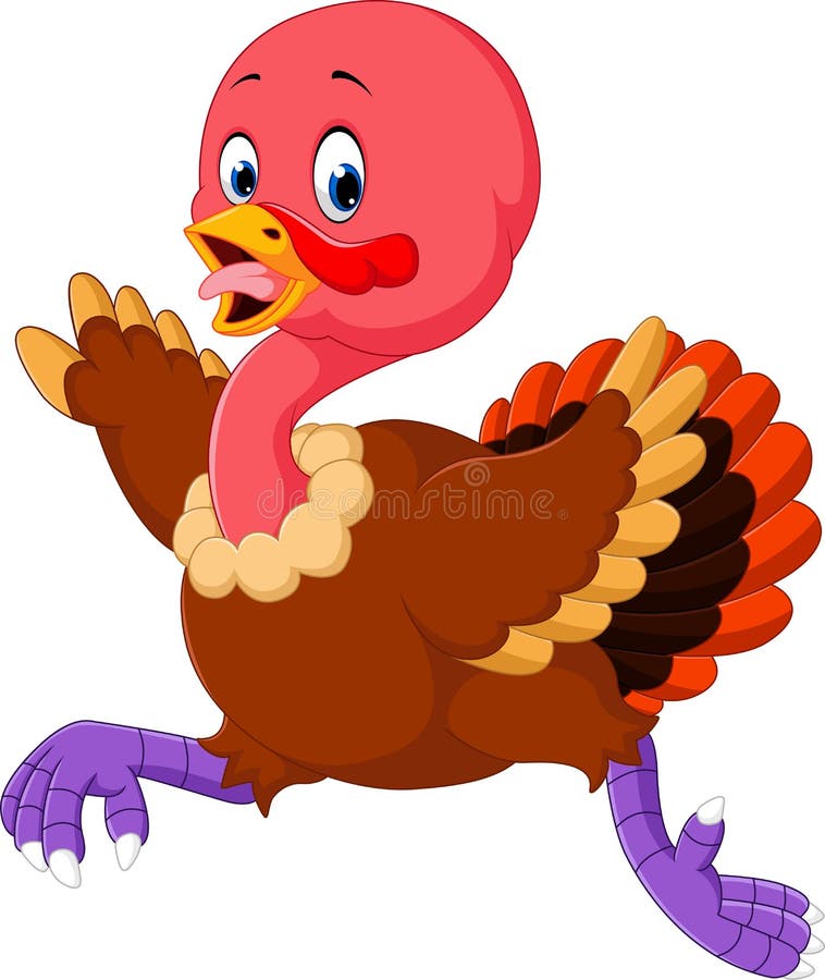 Running Cartoon Turkey Stock Illustrations – 220 Running Cartoon Turkey ...