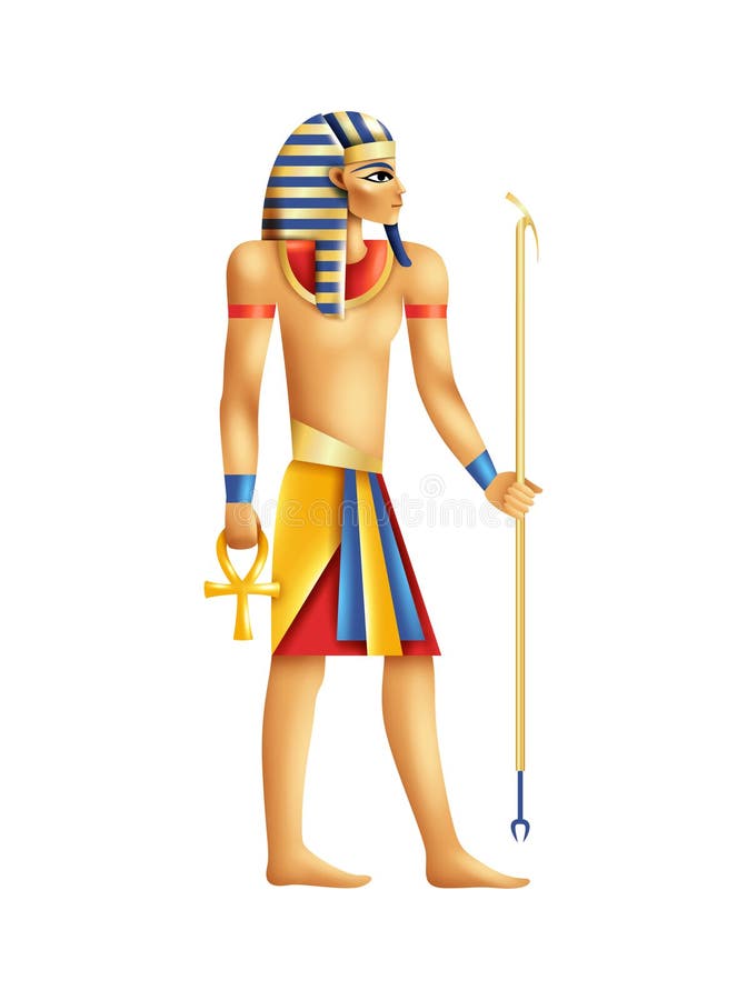 Cartoon Tutankhamun Illustration Stock Vector - Illustration of head ...