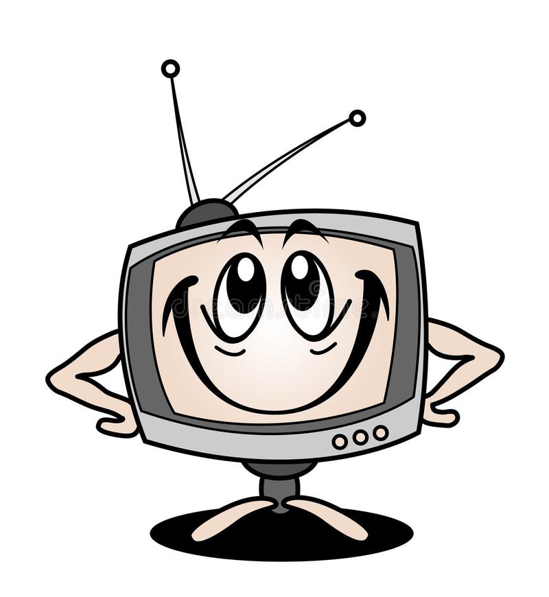 Cartoon tv stock vector. Illustration of entertainment - 11781013