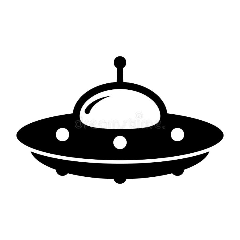 Cartoon UFO Icon, Alien Spaceship Icon. Stock Vector - Illustration of ...
