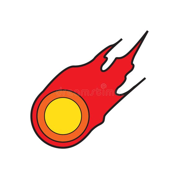 Cartoon comet stock vector. Illustration of comet, science - 263343982