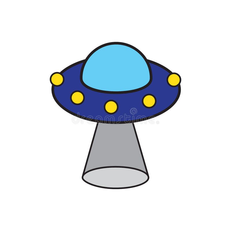 Cartoon ufo stock vector. Illustration of cartoon, vector - 263343951
