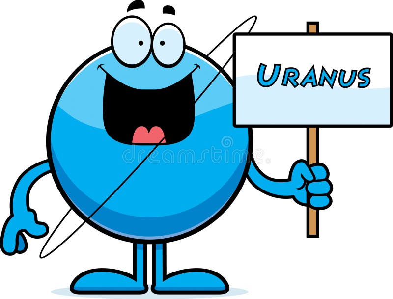 Cartoon Uranus Sign stock vector. Illustration of planet - 47066377