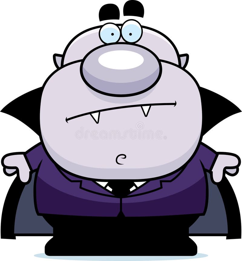 Cartoon Vampire Bored stock vector. Illustration of bored - 47715435