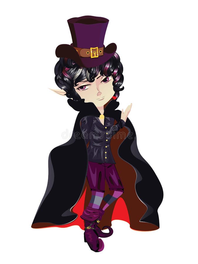 Anime vampire face stock vector. Illustration of male - 34516548