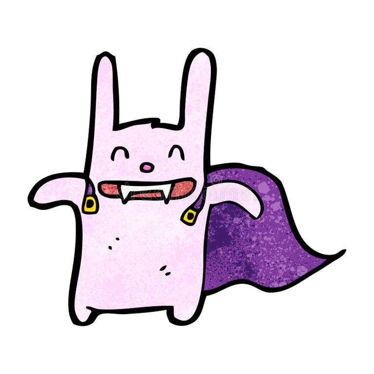 Cartoon vampire rabbit stock vector. Illustration of clip - 38062351