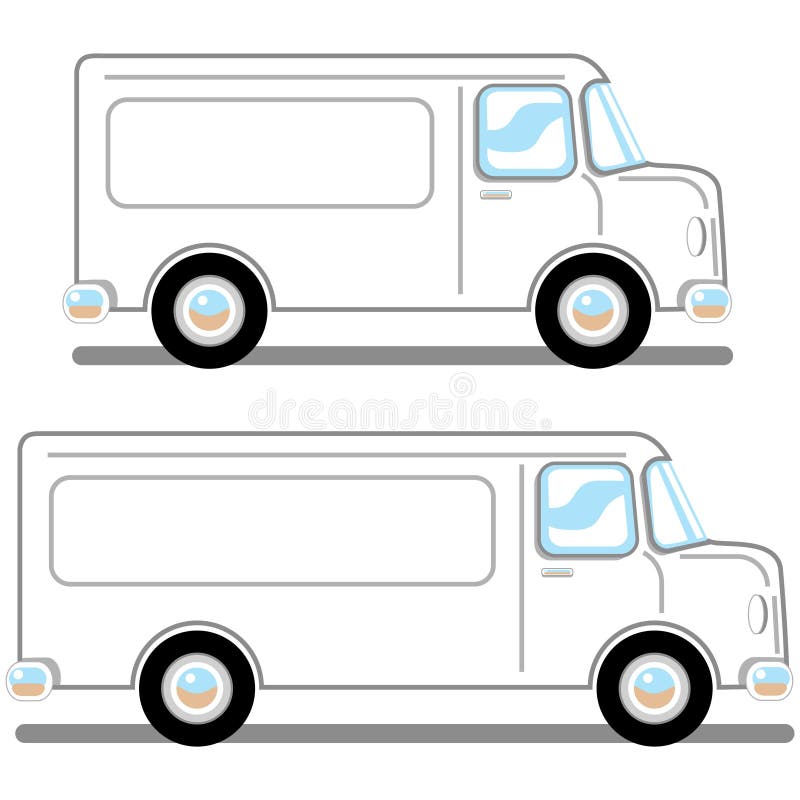 Cartoon vans stock vector. Illustration of cartoon, advertise - 10062993