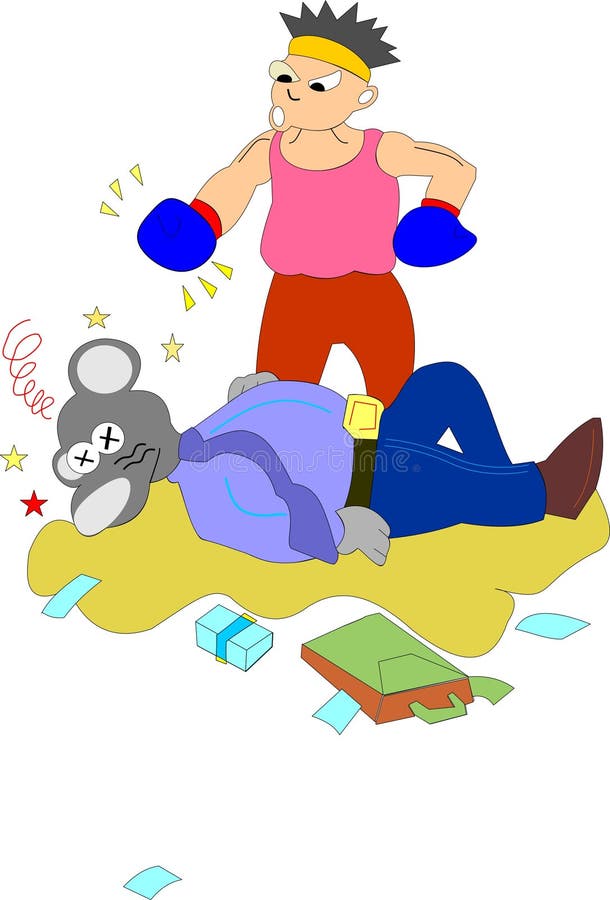 Cartoon Vector Corruption Eradication Stock Vector - Illustration of ...