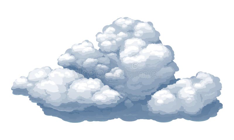 Cumulus Cloud Icons Set Hexagon Stock Vector - Illustration of storm ...