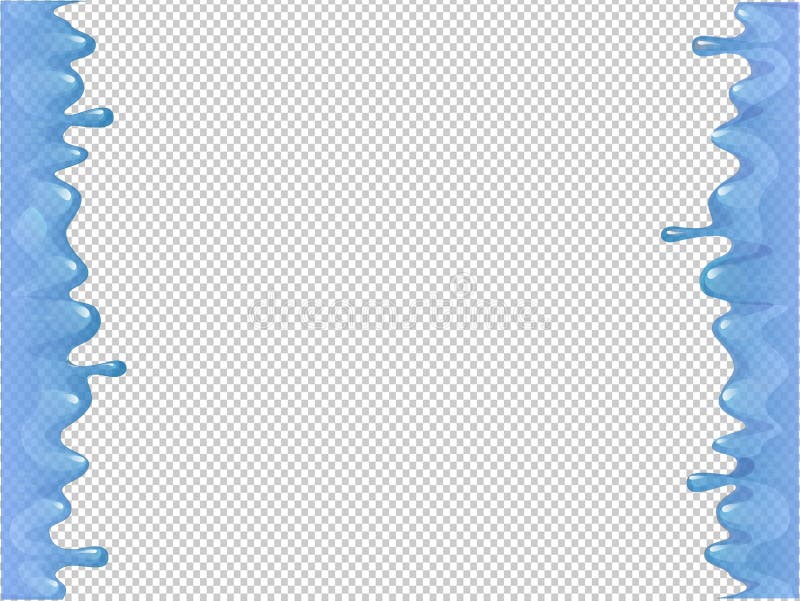 Vector Frame Water Dripping Liquid Stock Vector - Illustration of droup ...