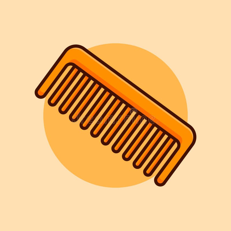 Cartoon Vector Illustration of Comb Stock Illustration - Illustration ...
