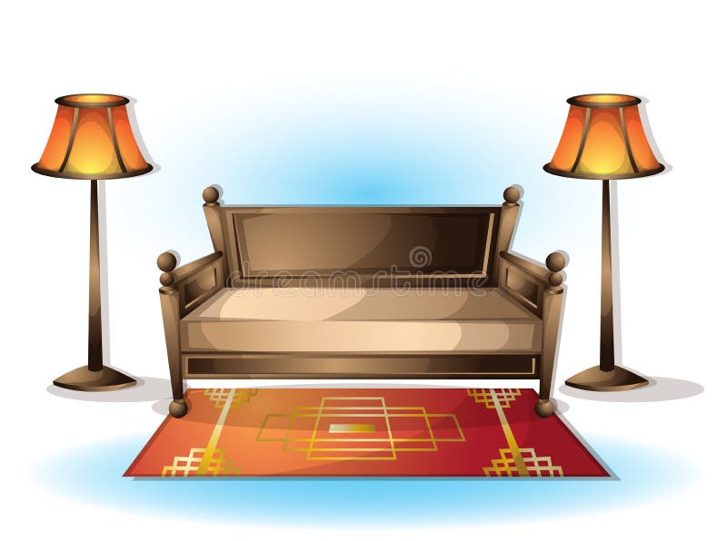 Cartoon Vector Illustration Interior Chinese Room with Separated Layers ...