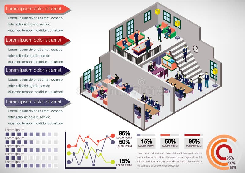 Cartoon Vector Illustration Interior Classroom with Separated Layers ...
