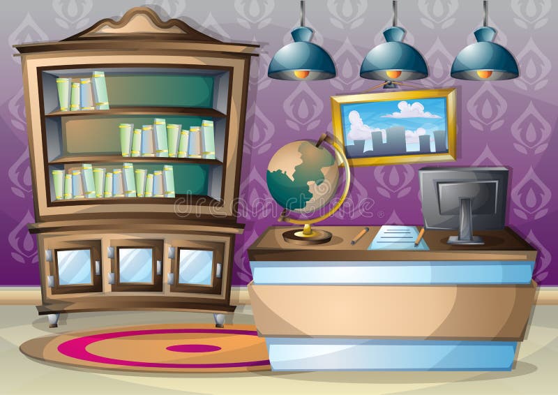 Library Room Cartoon Stock Illustrations – 1,357 Library Room Cartoon ...