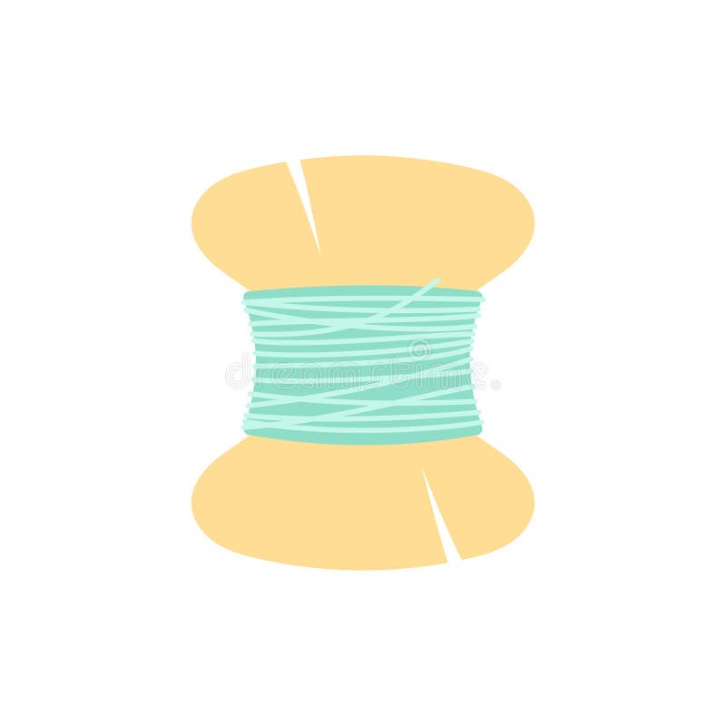 Cartoon Vector Illustration with Sewing Threads on Spool Stock Vector ...