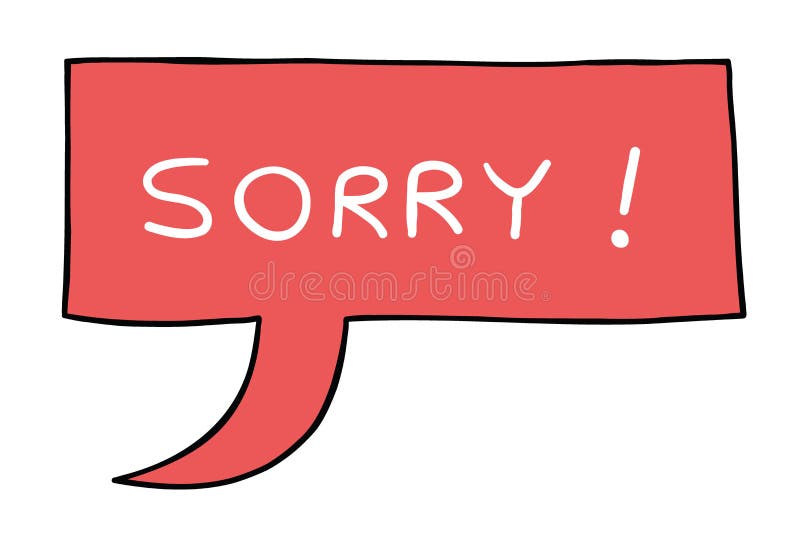 Cartoon Sorry Stock Illustrations – 5,161 Cartoon Sorry Stock ...