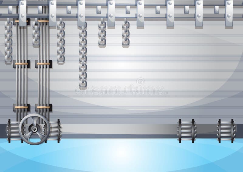 Cartoon Vector Illustration Water Pipe Wall with Separated Layers Stock ...