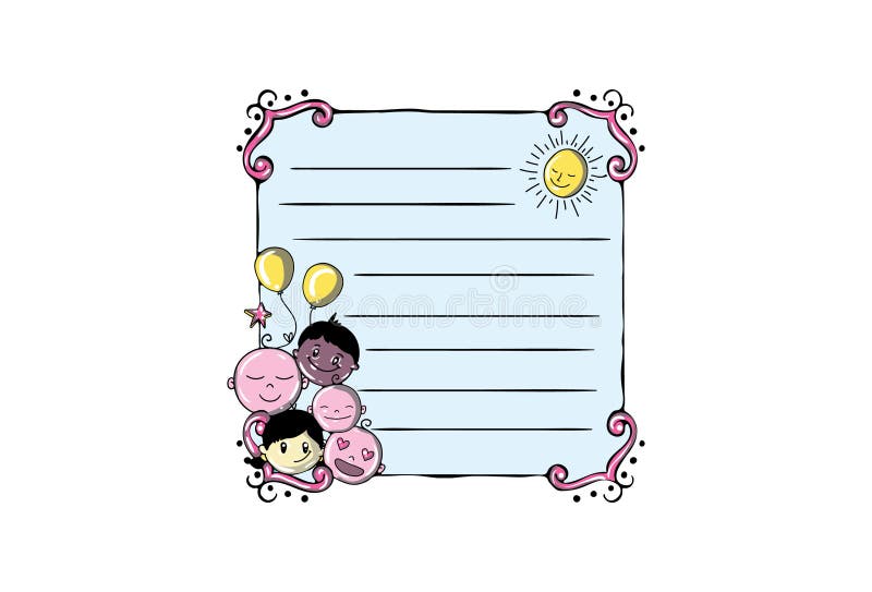 Cartoon Vector Memo, Cards, Notes, Stickers, Labels, Tags Stock ...