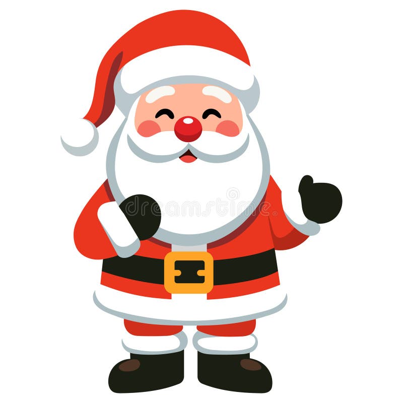 Cartoon Vector Santa Claus Christmas Cartoon Character Stock ...