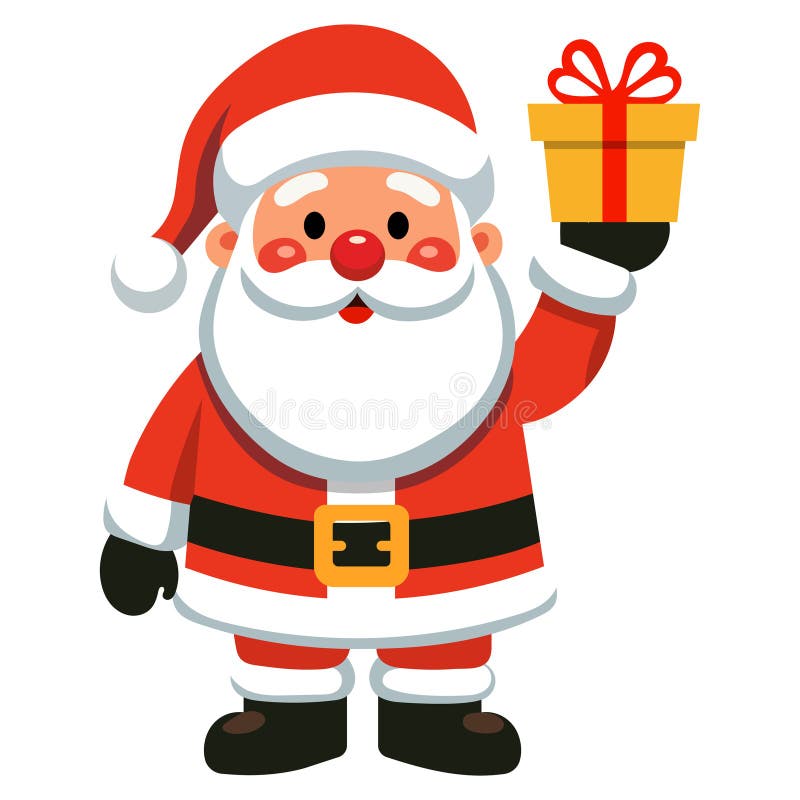 Cartoon Vector Santa Claus Christmas Cartoon Character Stock Vector ...